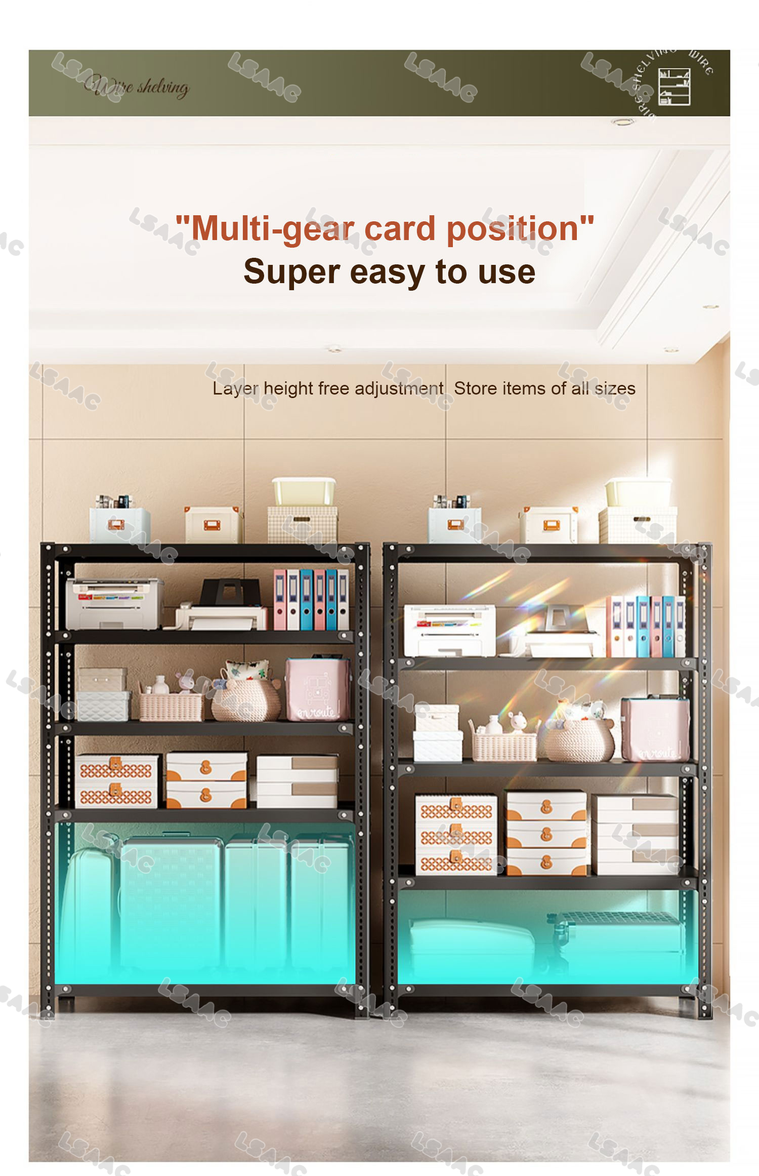 Steel Rack 200*200 Metal Rack Boltless Rack Organizer Layer Shelf Rack ...