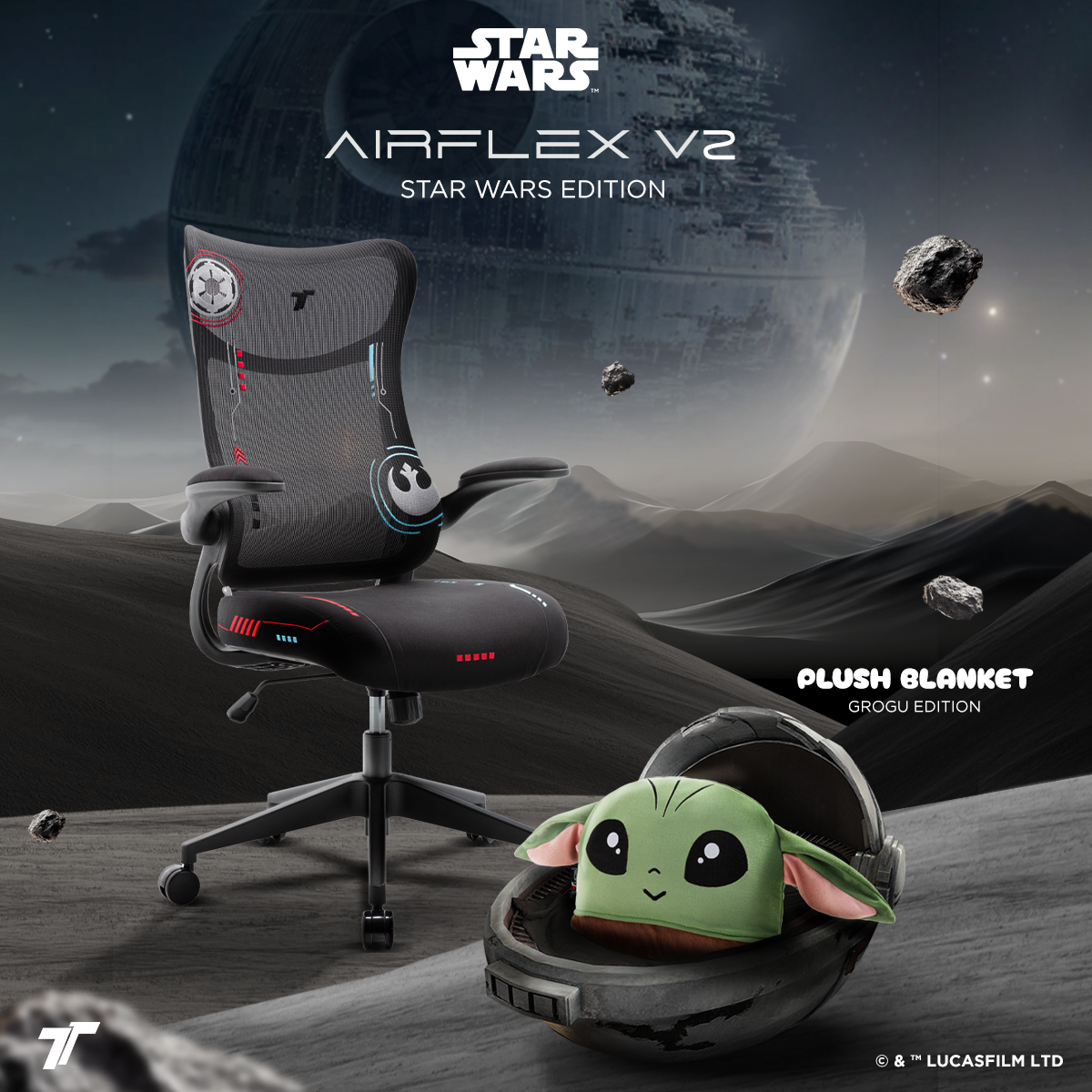TT AIRFLEX V2 Star Wars Edition Home Office Executive Ergonomic Chair ...