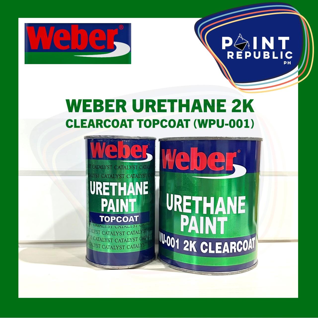 Weber Urethane 2K TOPCOATS / CLEARCOATS / SUPERGLOSS / FLAT CLEAR with Catalyst - Set | Shopee ...