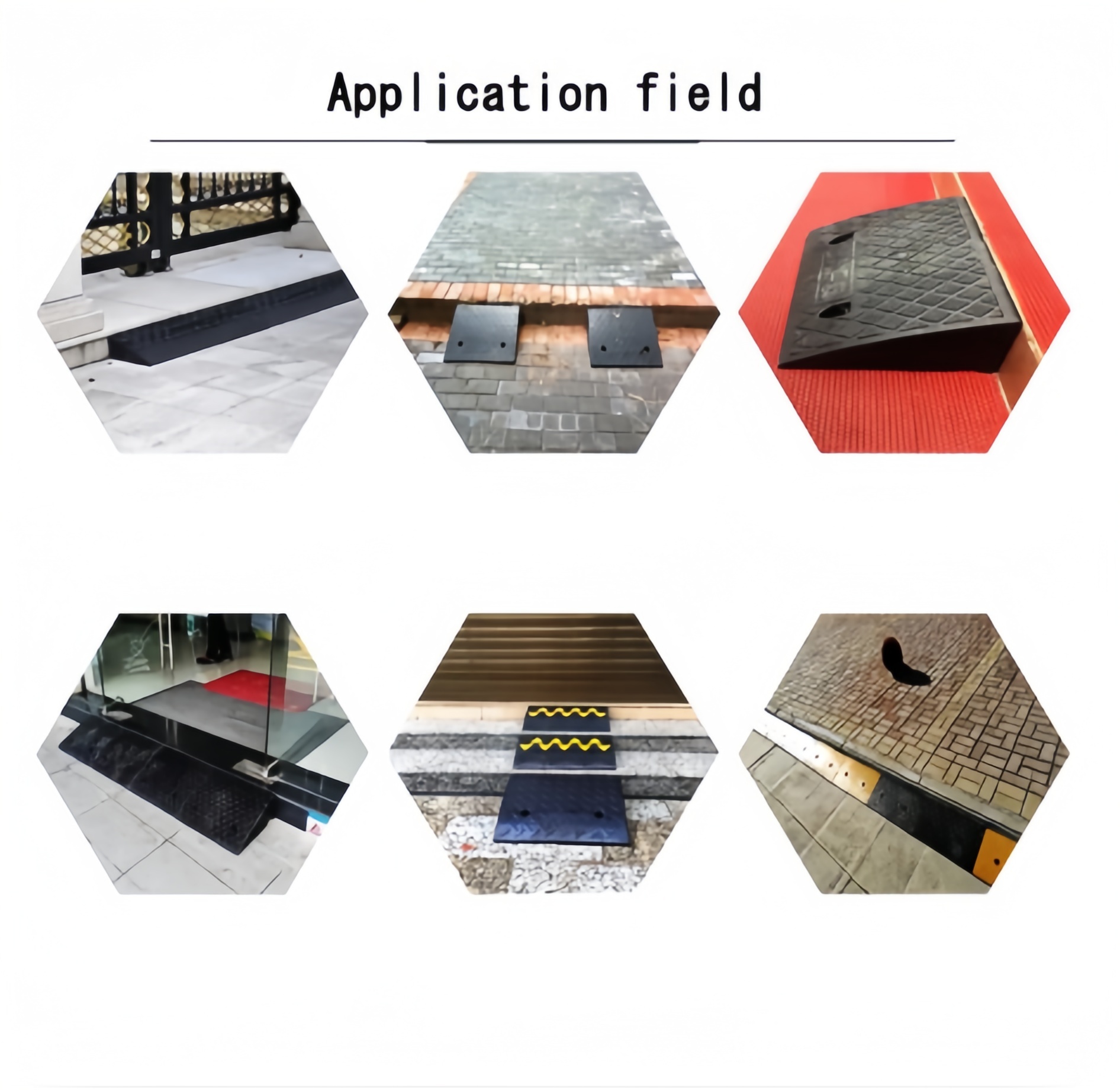 Portable Rubber Slope Pad Light Curb Car Ramp Heavy Duty Threshold Ramp ...