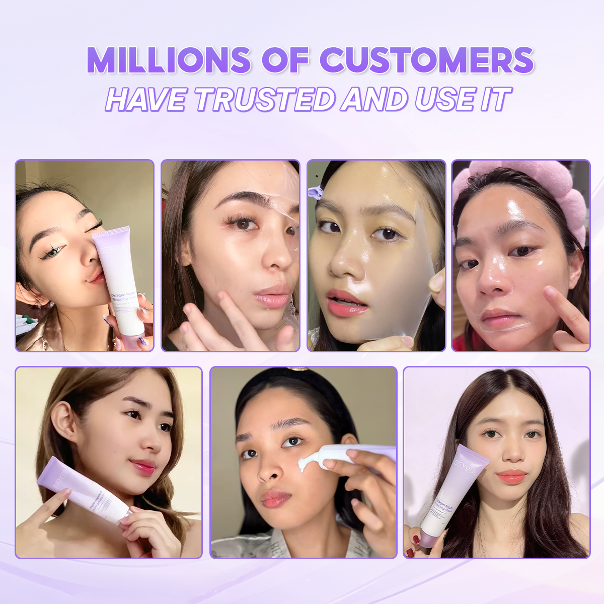 SEYOUL Korean Collagen Night Wrapping Mask, Peel-off mask Anti-aging ...