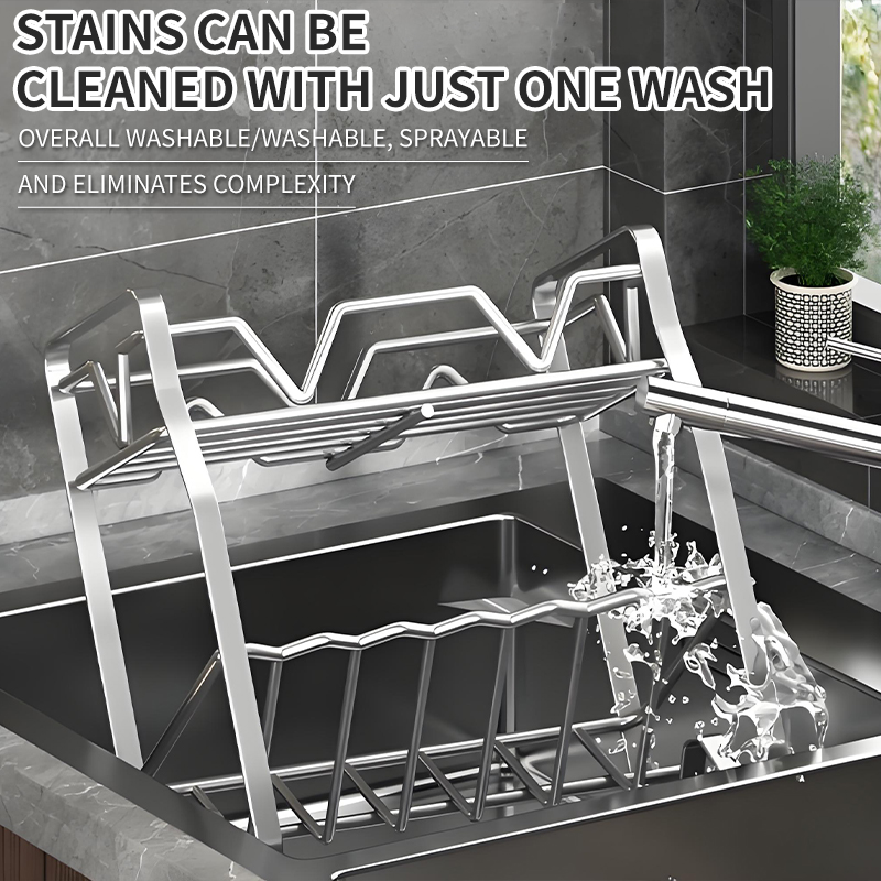 Stainless steel inclined tabletop seasoning rack desktop multi-layer ...
