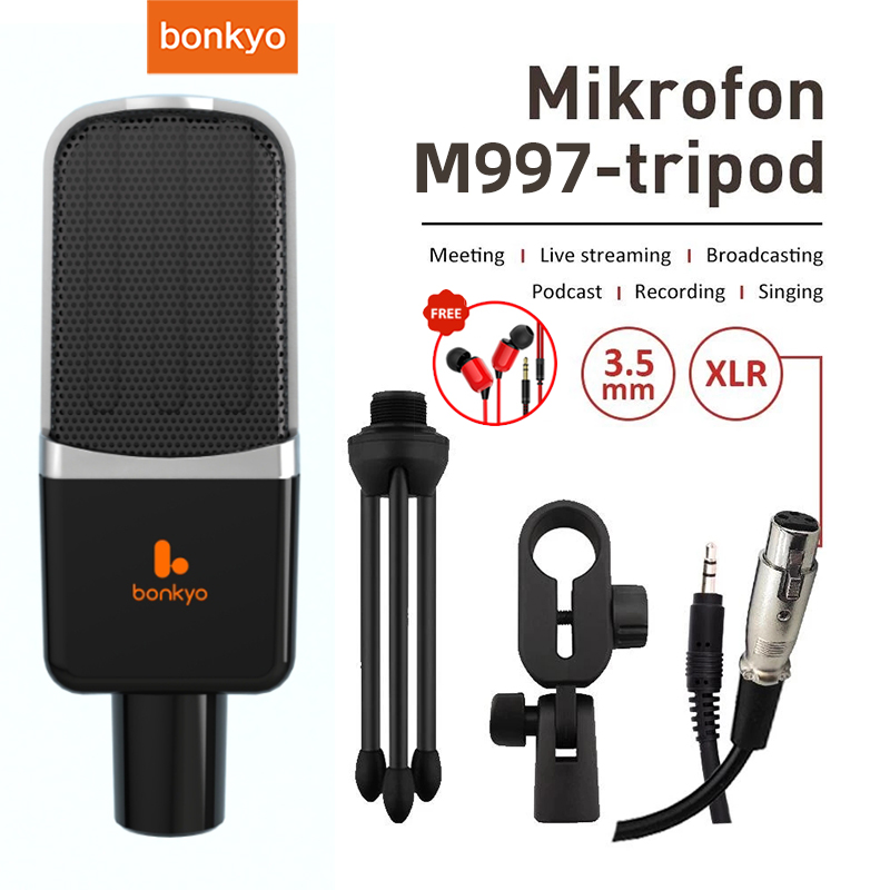 Bonkyo F999Max Sound Card + M997 Microphone Combo Live Sound Card ...