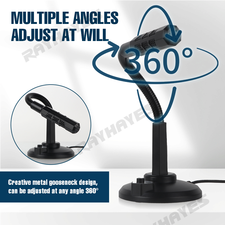 RAYHAYES USB Desktop Microphone PC Laptop Computer Mic for Computer ...