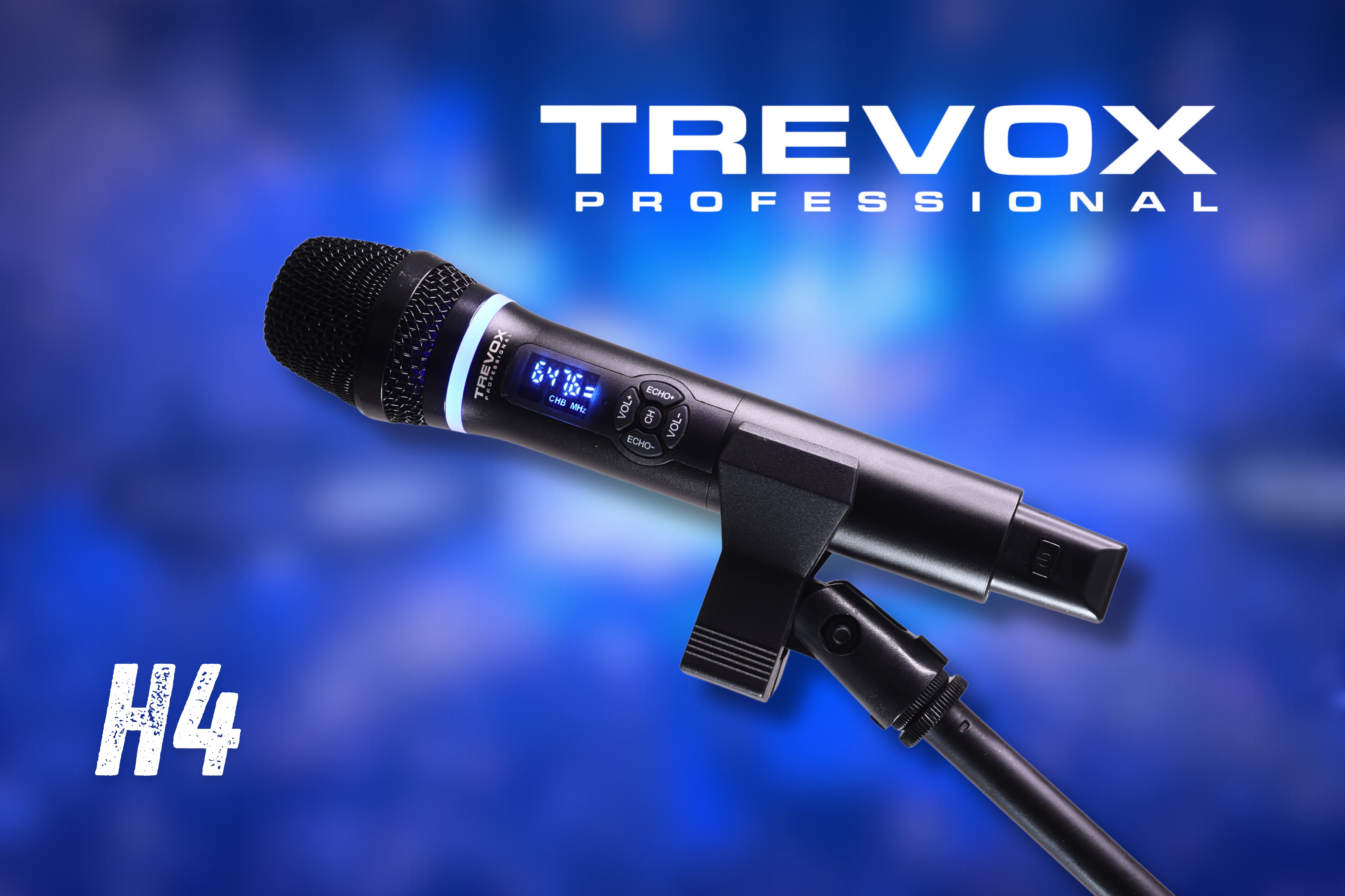Trevox H4 4CH UHF Wireless Microphone | Shopee Philippines