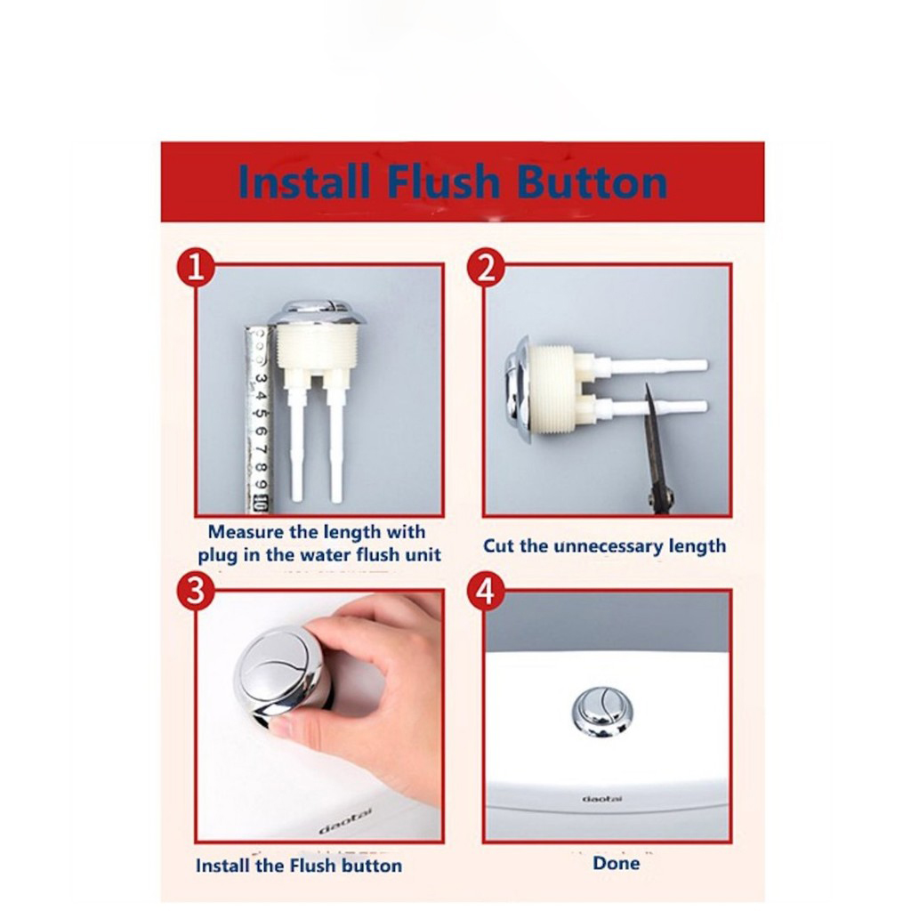 Universal model Toilet Flush Set Flush Valve Toilet Flushing Parts ...