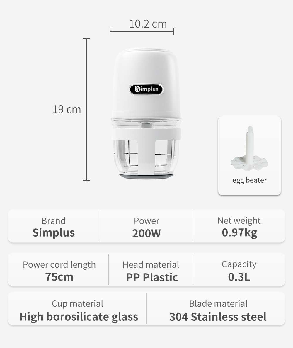 Simplus Multi-functional Electric Meat Grinder Baby Food Machine Food ...