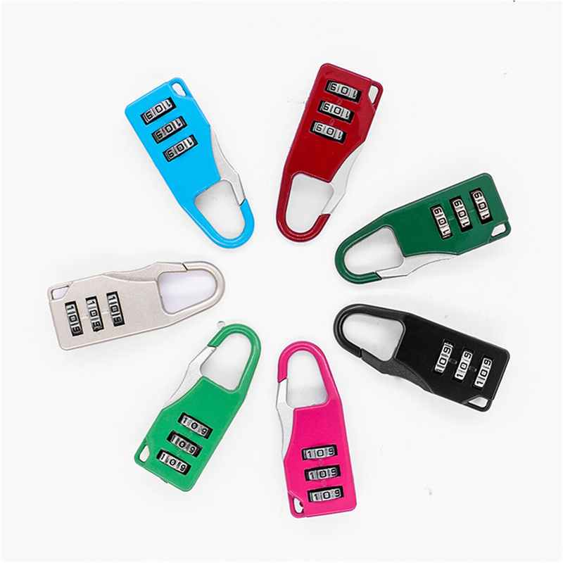 Dial Digits Code Number 3 Digit Password Combination Padlock Safety Travel Security Lock For