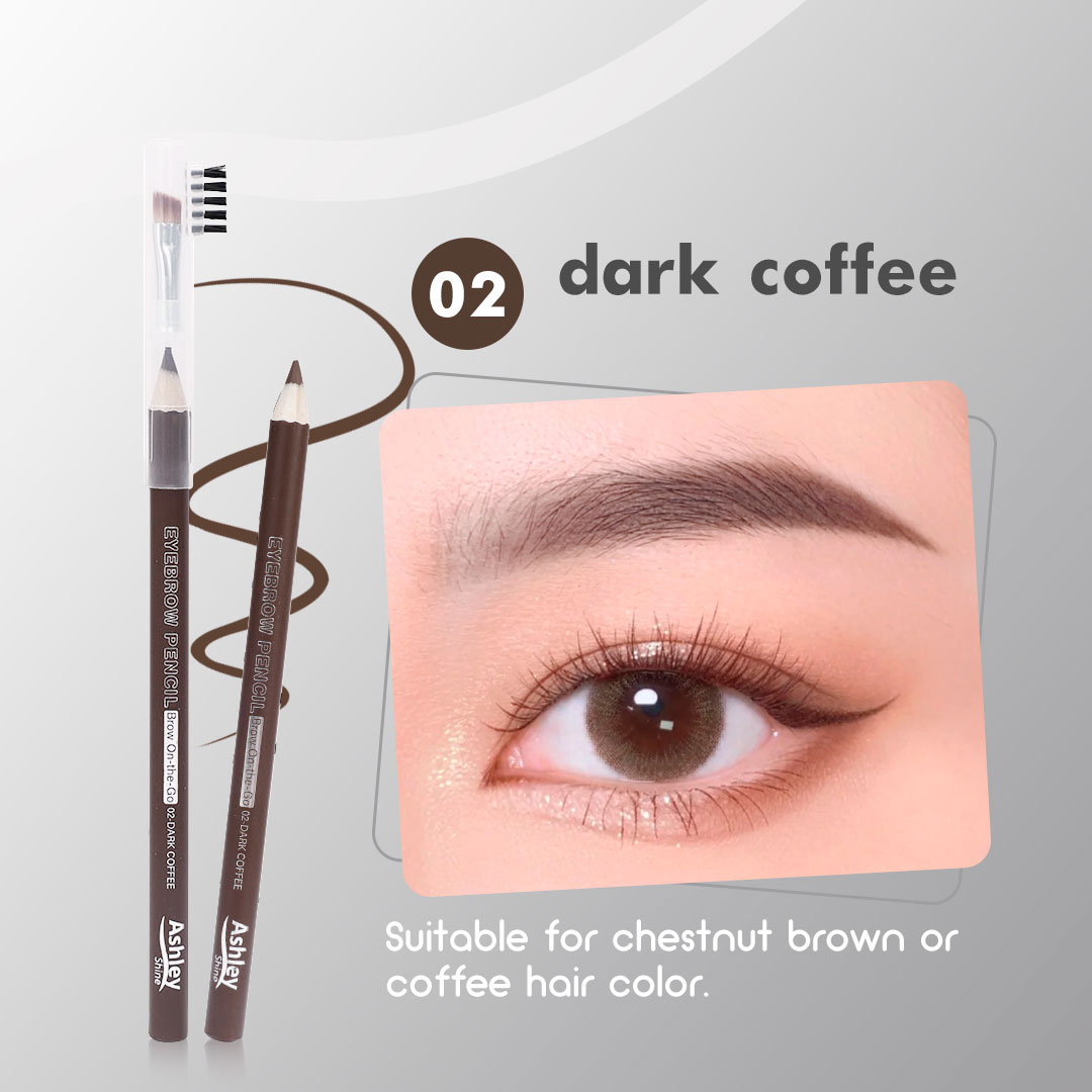 Ashley Shine Eyebrow Pencil Waterproof Brow Liner Long Lasting with 2 ...