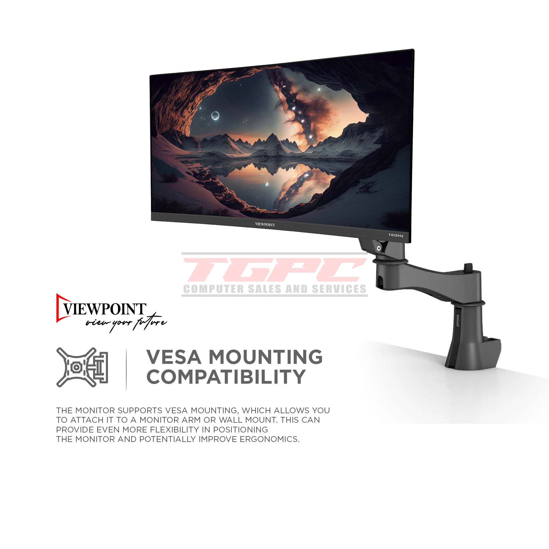 TGPC / Gaming Monitor / ViewPoint - FHD2418 PRO / 24 Inches / 180 HZ ...