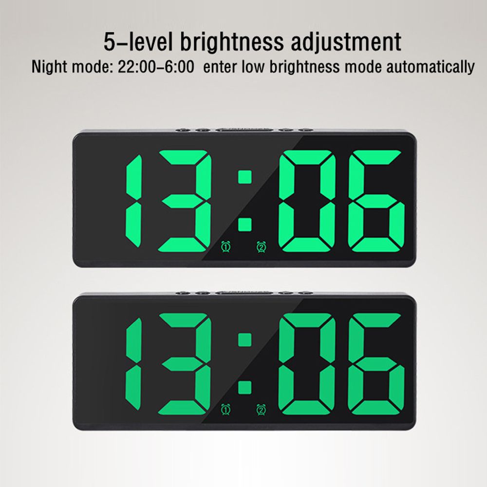 Multi-Functional LED Digital Display Alarm Clock Universal Time ...