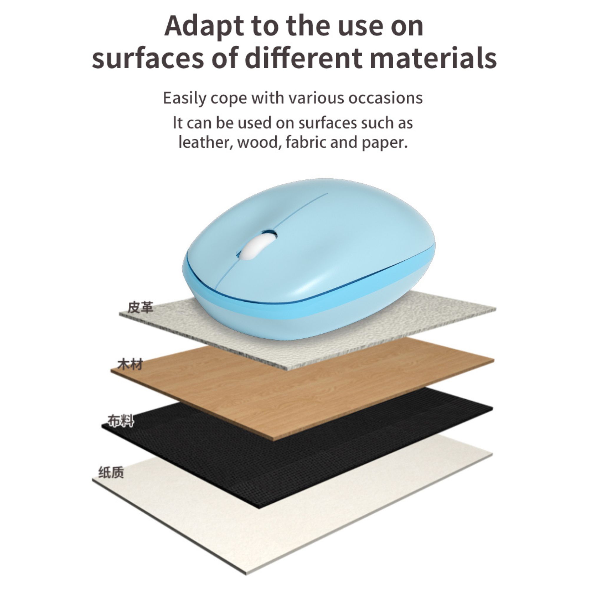 MOFII M8AG wireless mouse battery operated pastel collection silent ...