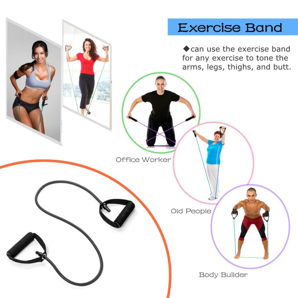 Elastic resistance ropes for yoga, fitness, and home workouts, offering ...