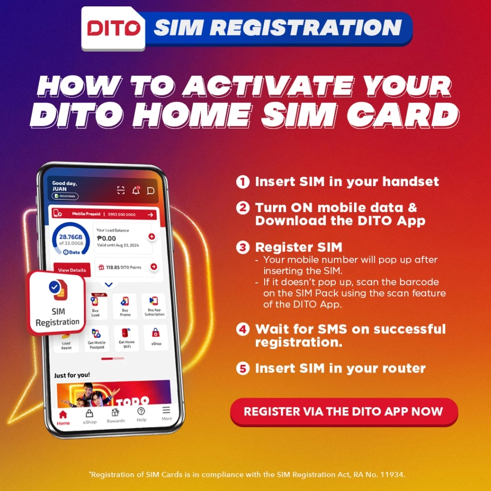 DITO Home WiFi Prepaid Starter Kit with 70GB Data | Shopee Philippines