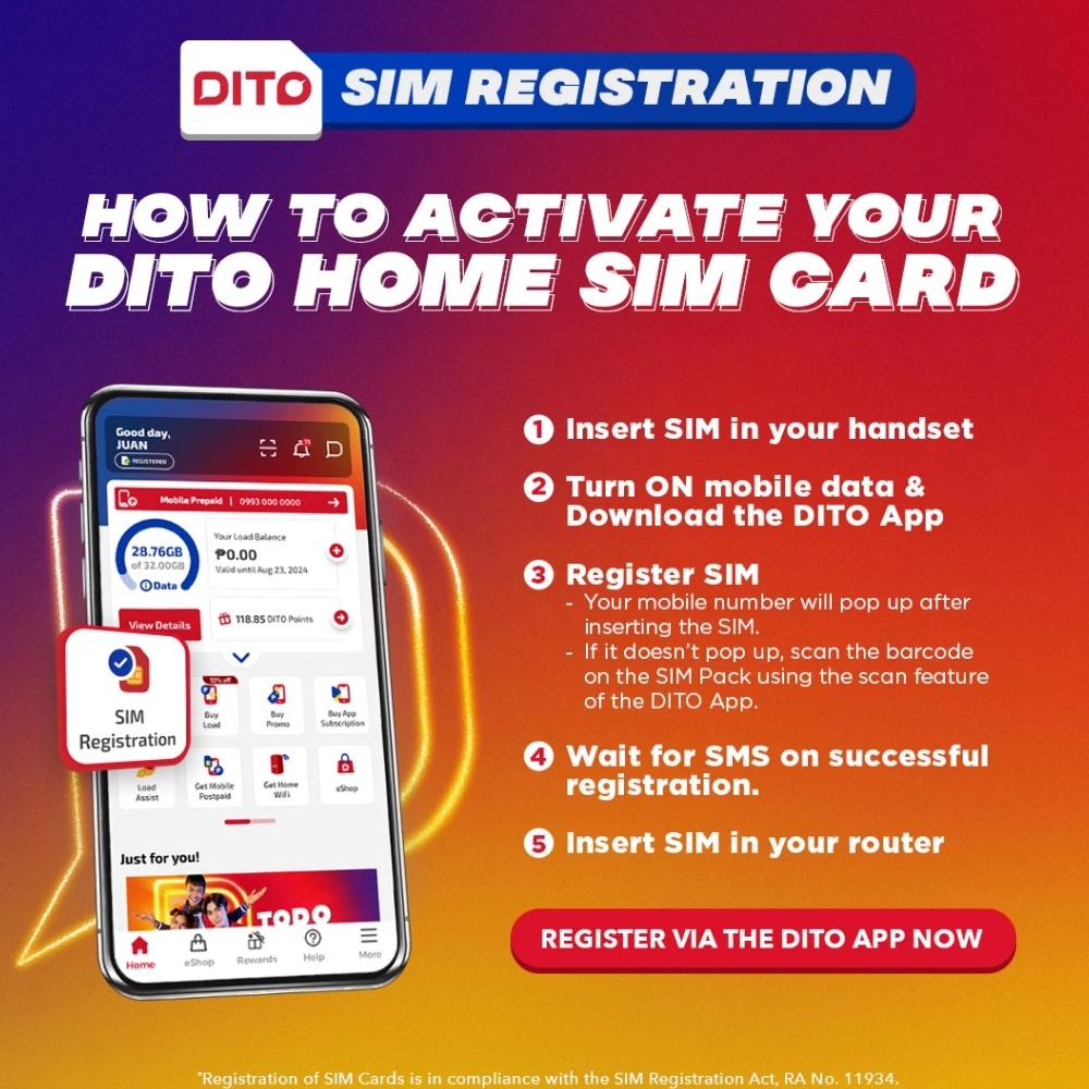 DITO Home WiFi Prepaid Starter Kit with 70GB Data | Shopee Philippines