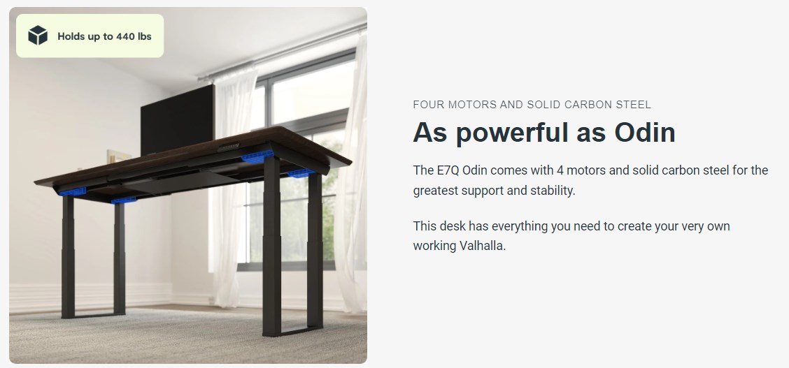 FlexiSpot E7Q Odin 4-Leg Standing Desk with 4-Motor Design Frame Only | Shopee Philippines