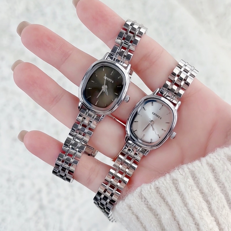 Relo Geneva Women Quartz Watch Luxury Oval Tonneau Shaped Vintage ...