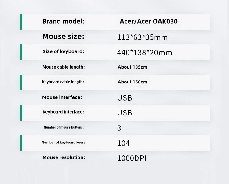 Acer Suitable for laptop desktop computer host business office home ...