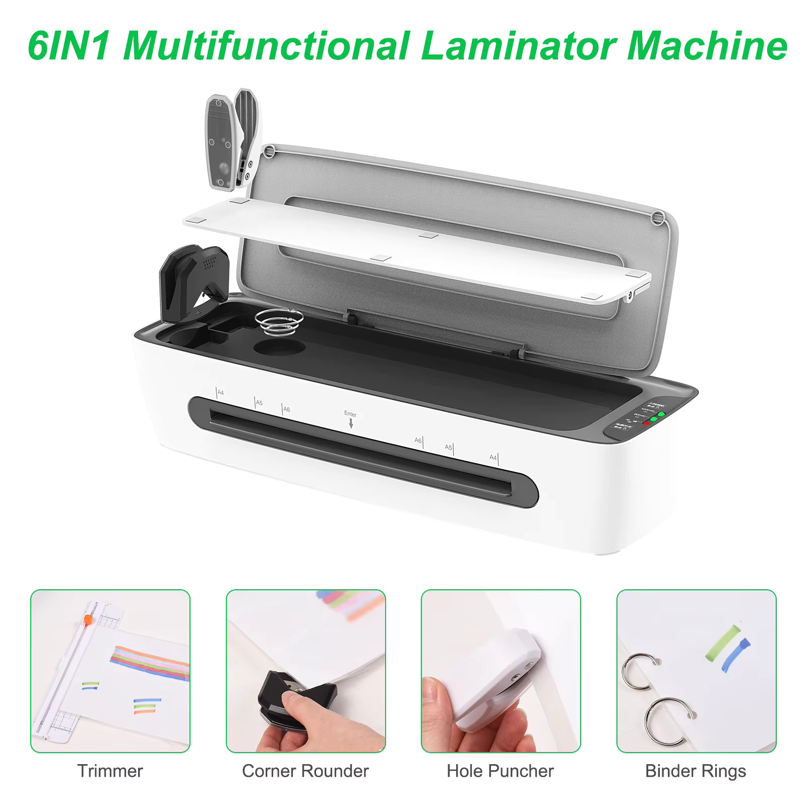 Officom 5in1 SL688 A4 Laminator Hot and Cold Laminating Machine w/ Cut ...