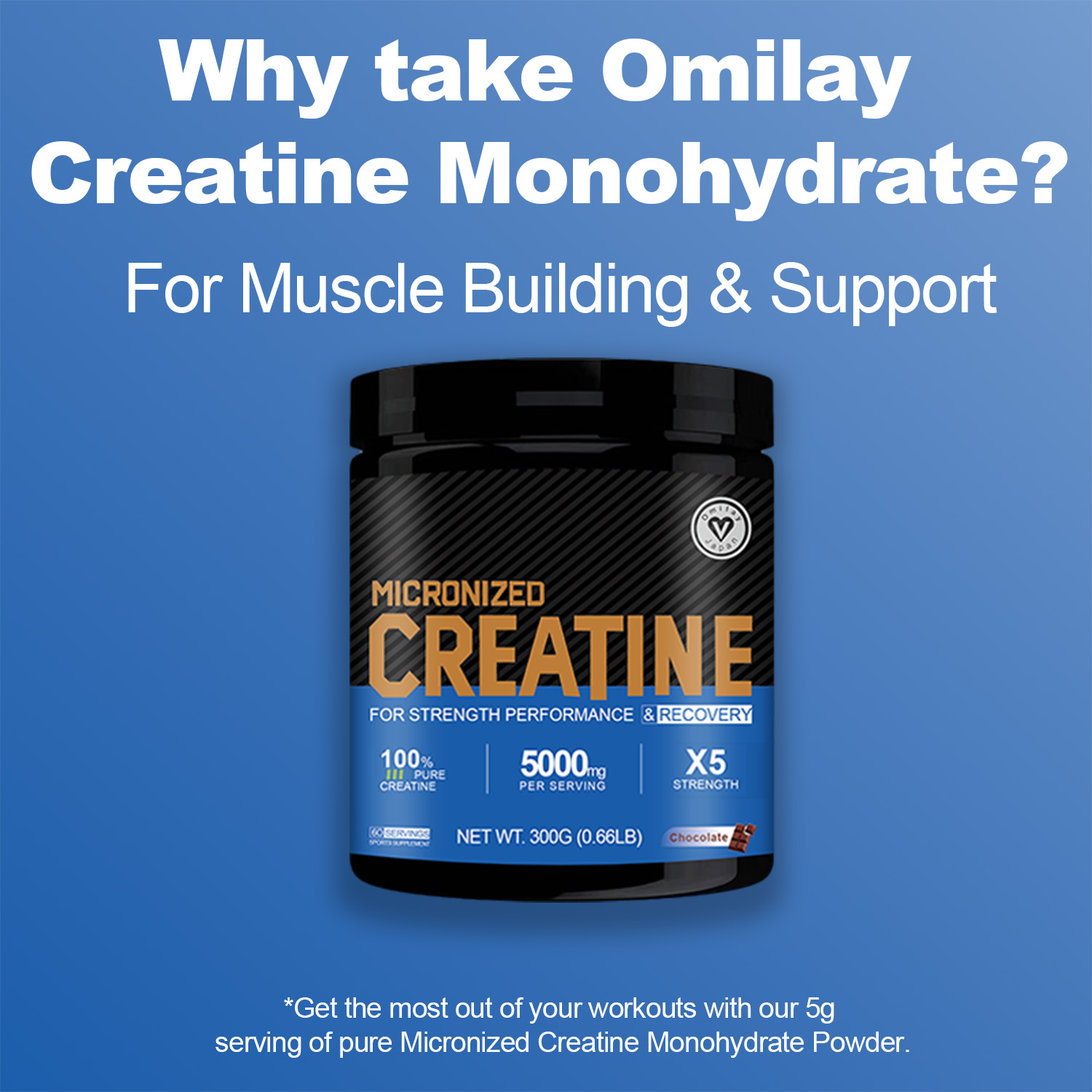 Omilay Creatine Monohydrate Powder Supports Muscle Energy and Strength ...