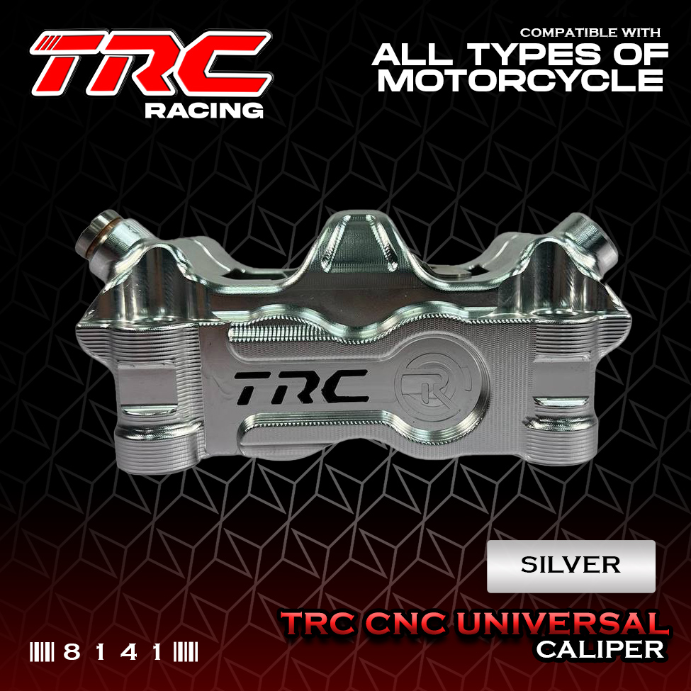 TRC Racing Universal CNC Brake Caliper 4 POT Ceramic Pistons w ...