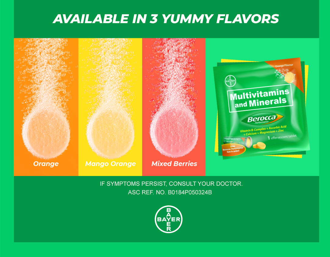 BEROCCA® (Orange) Performance Multivitamins + Minerals Effervescent ...