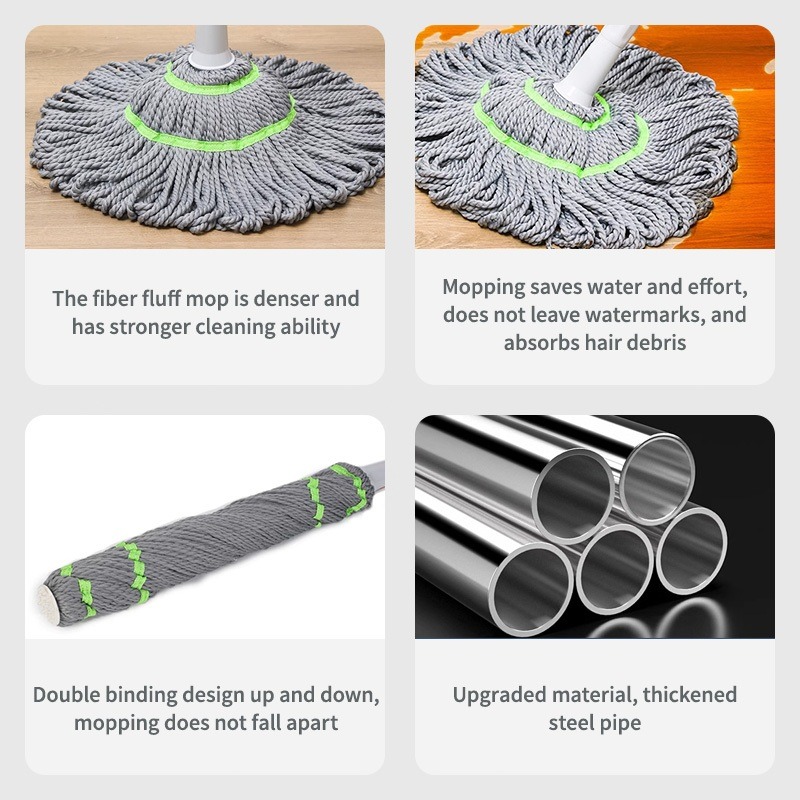 Spin Mop Magic Tornado Mop 360 Degree Quick Dry Mop Easy Spin Map Floor ...