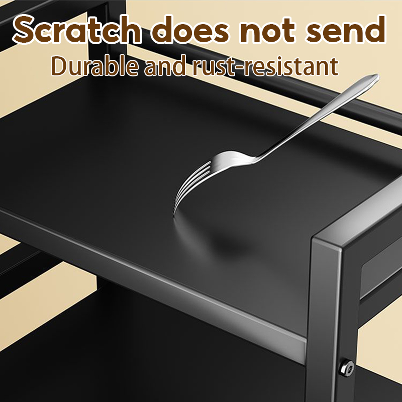 CHIT 2in1 Kitchen Storage Rack With Wheels Multi-Functional Metal Shelf ...