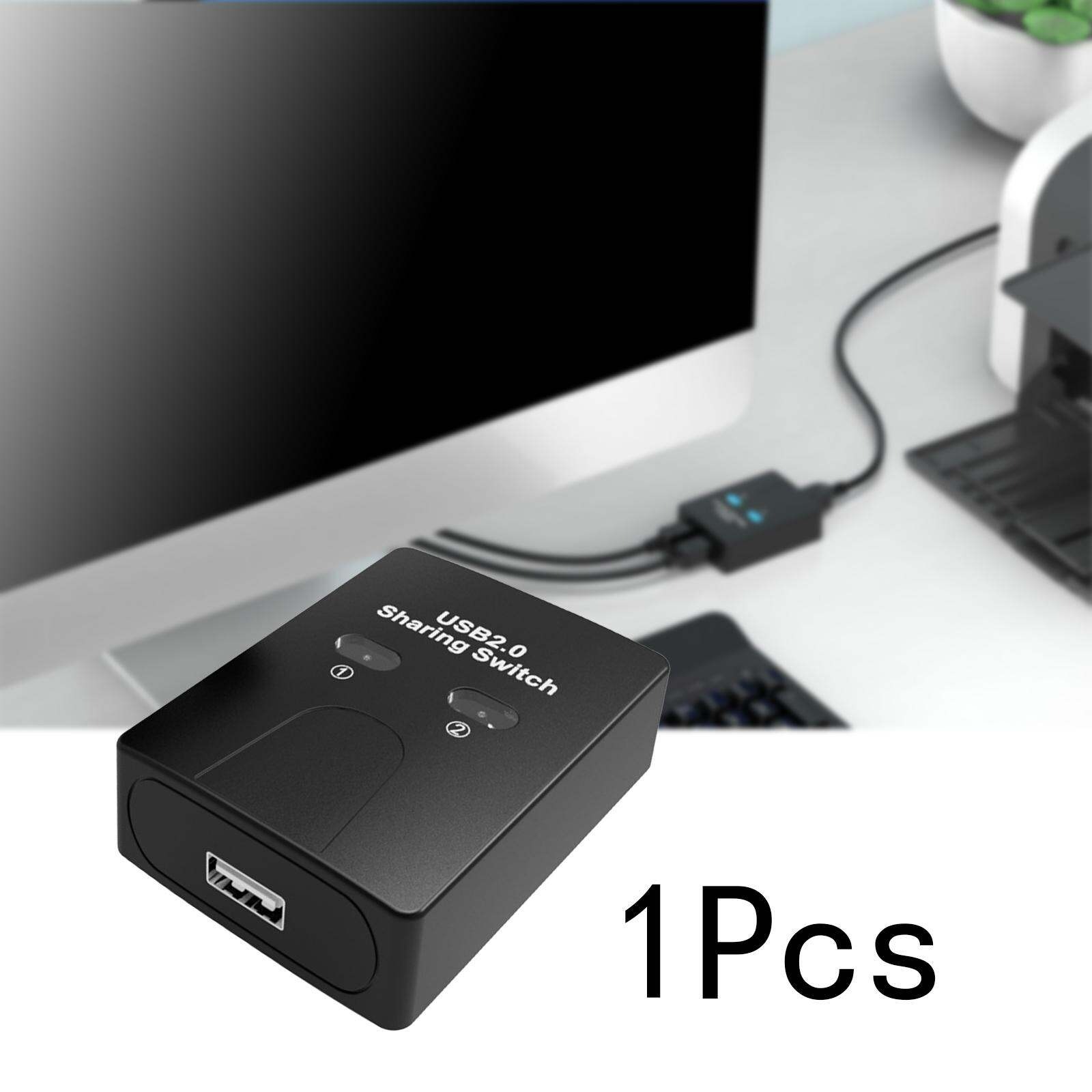 USB Print Sharer Switch 2 In 1 Out USB Auto Printer Sharer Splitter For ...