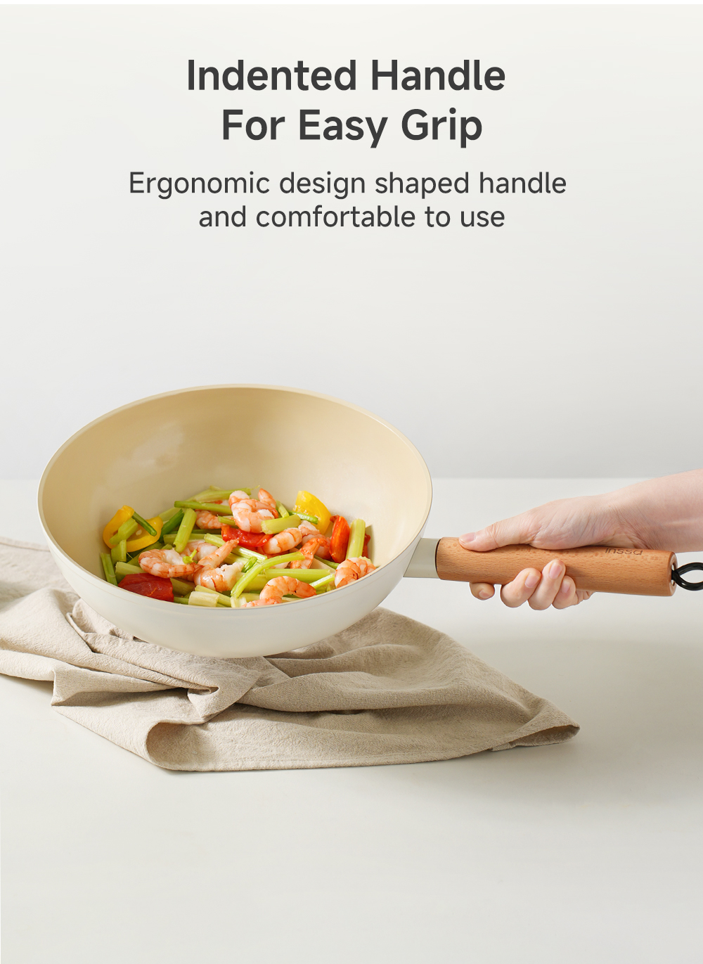 INSSA Non-Stick Frying Pan Upgrade Ceramic Coated Cookware Suitable for ...