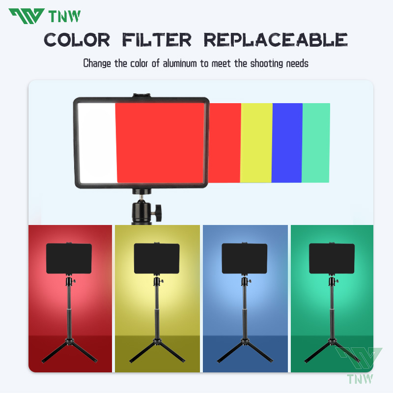 TNW 6/8inch Fill Light LED Video Panel Makeup LED With Tripod Stand ...