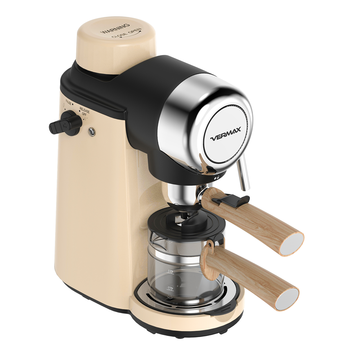 Vermax Mini Espresso Machine 5Bar Potable Coffee Maker Temperature ...