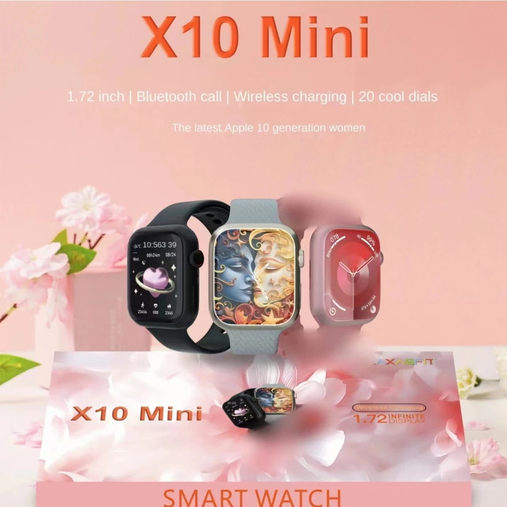 X10 Mini Smartwatch 2 in 1/8 in 1 Strap Watch Wireless Calling ...