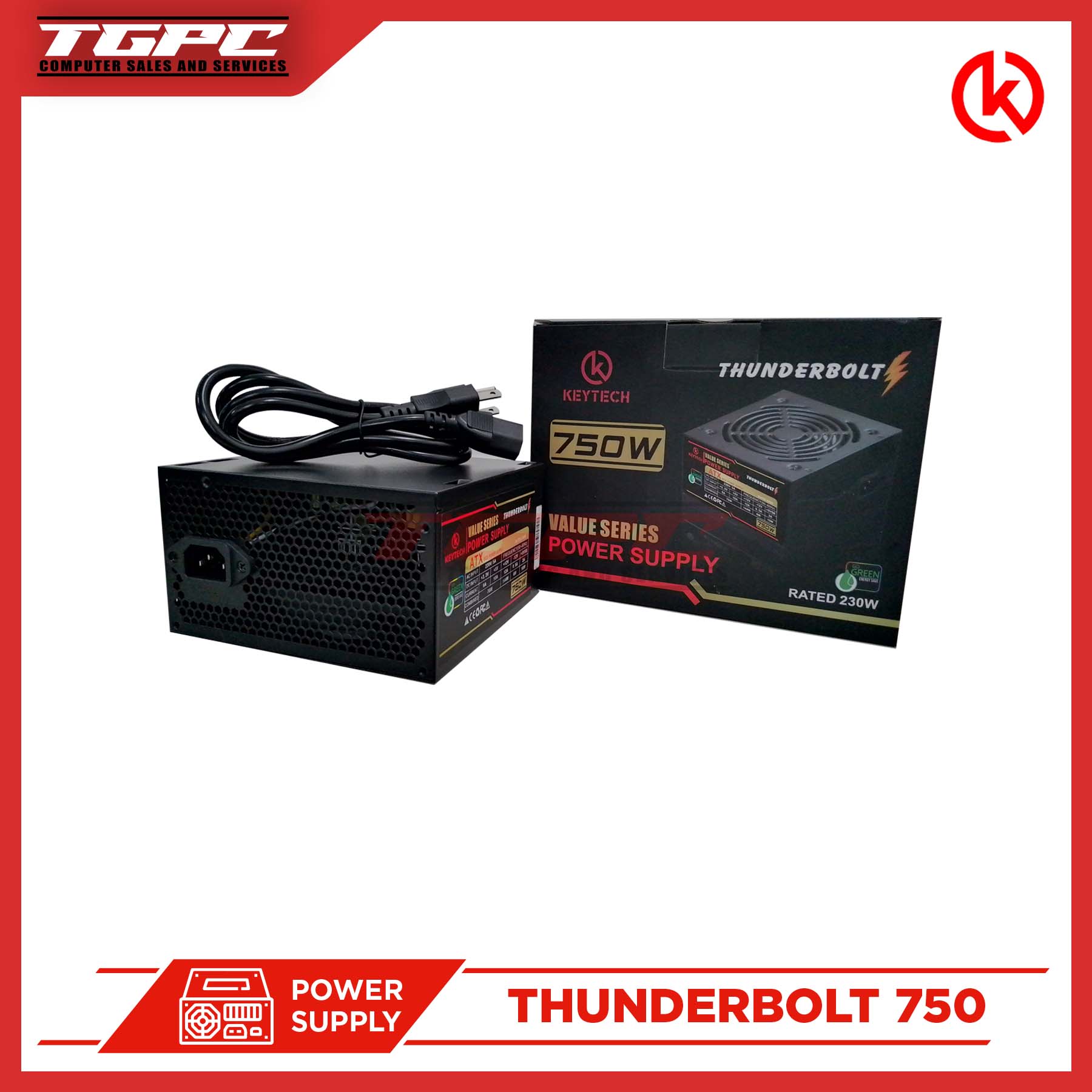 Keytech Thunderbolt 750 watts PSU | Shopee Philippines