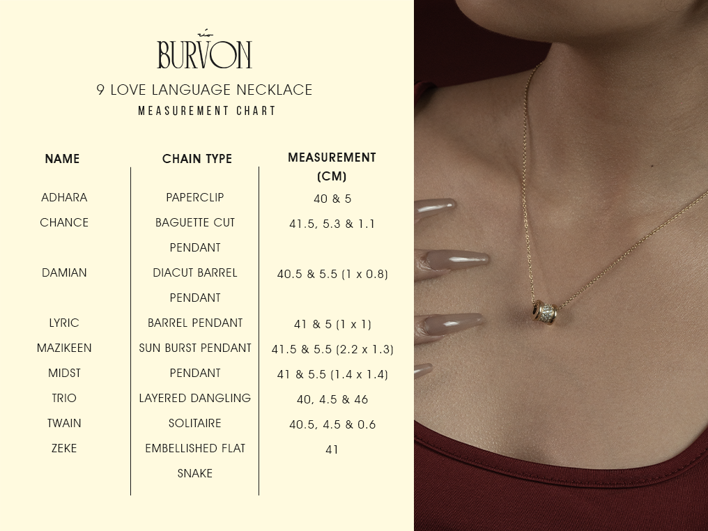 Burvon Love Language Collection Necklaces (Stone Pendant Dainty Jewelry ...
