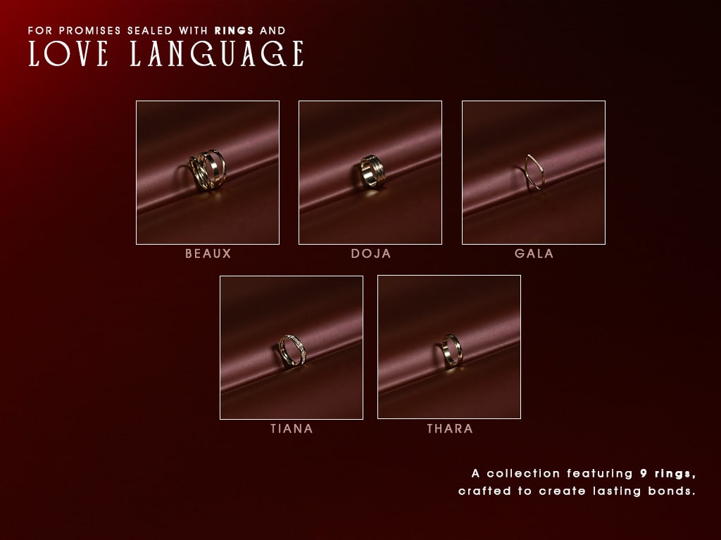 Burvon Love Language Collection Rings (Matching & Minimalist Jewelry ...