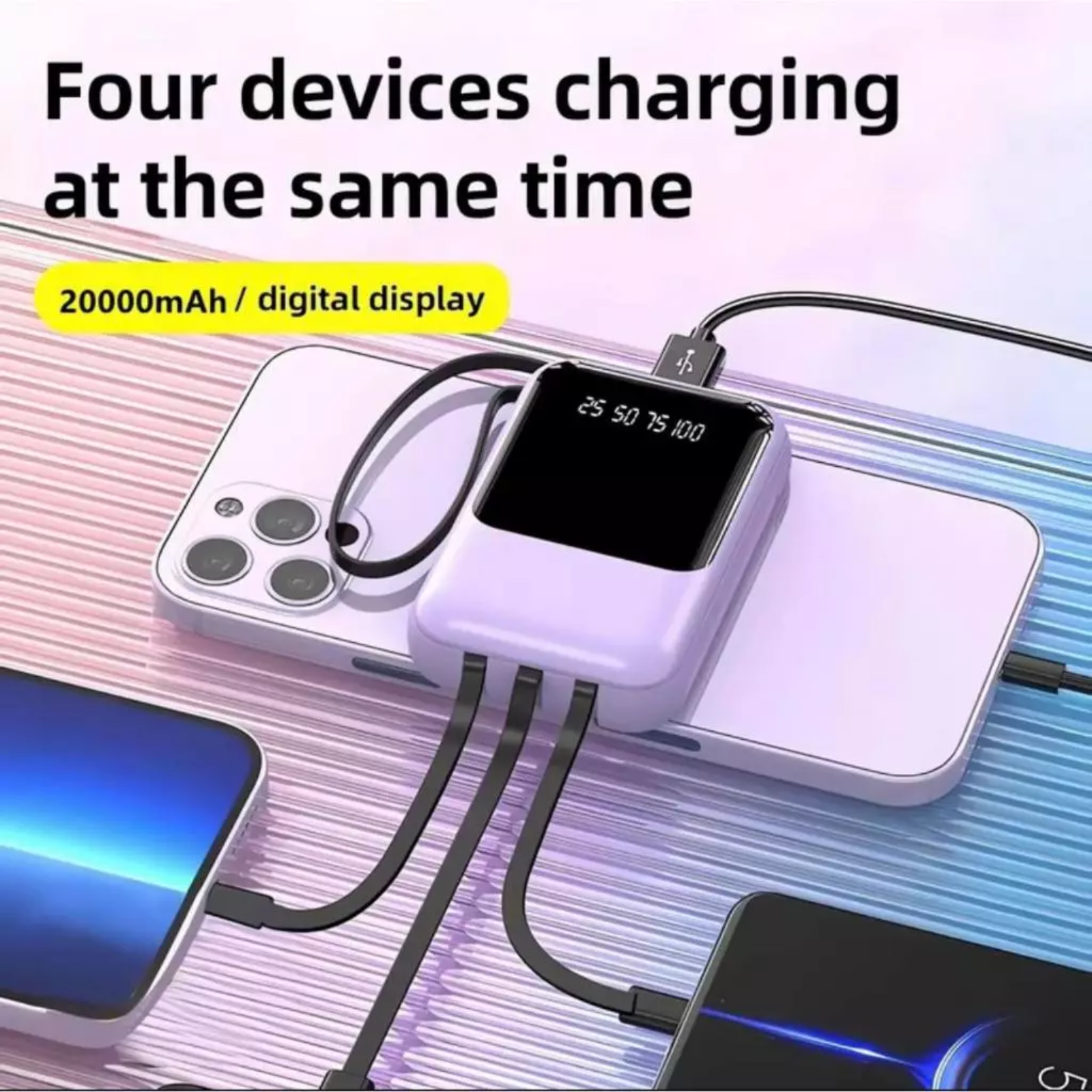KC58 POWER BANK 20000mAh 20W Fast Charging Powerbank with LED Digital ...