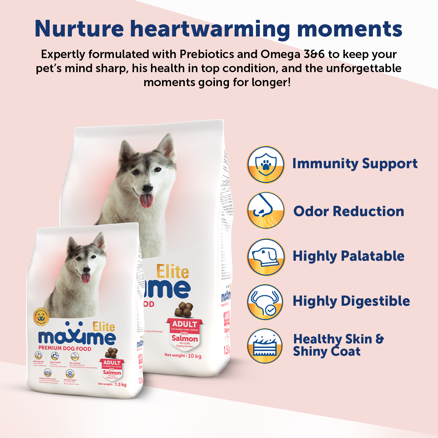 [SENSITIVE DOGS] Maxime Elite Adult Dog with Salmon 10kg | Shopee Philippines