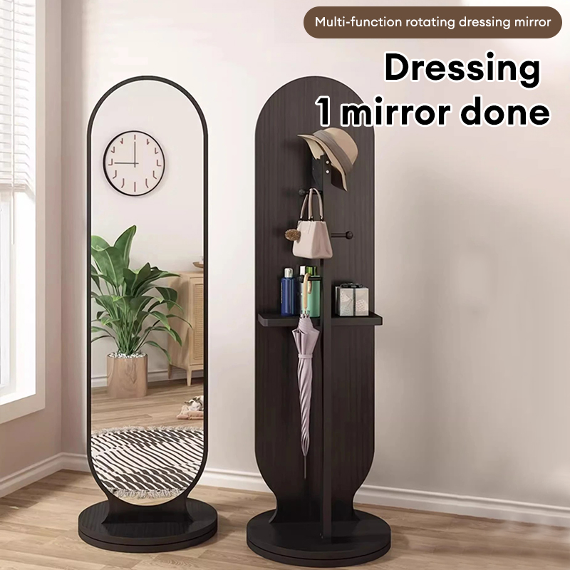 [Warranty] Rotating Base Mirror Full Body Mirror Wall Whole Body Mirror ...