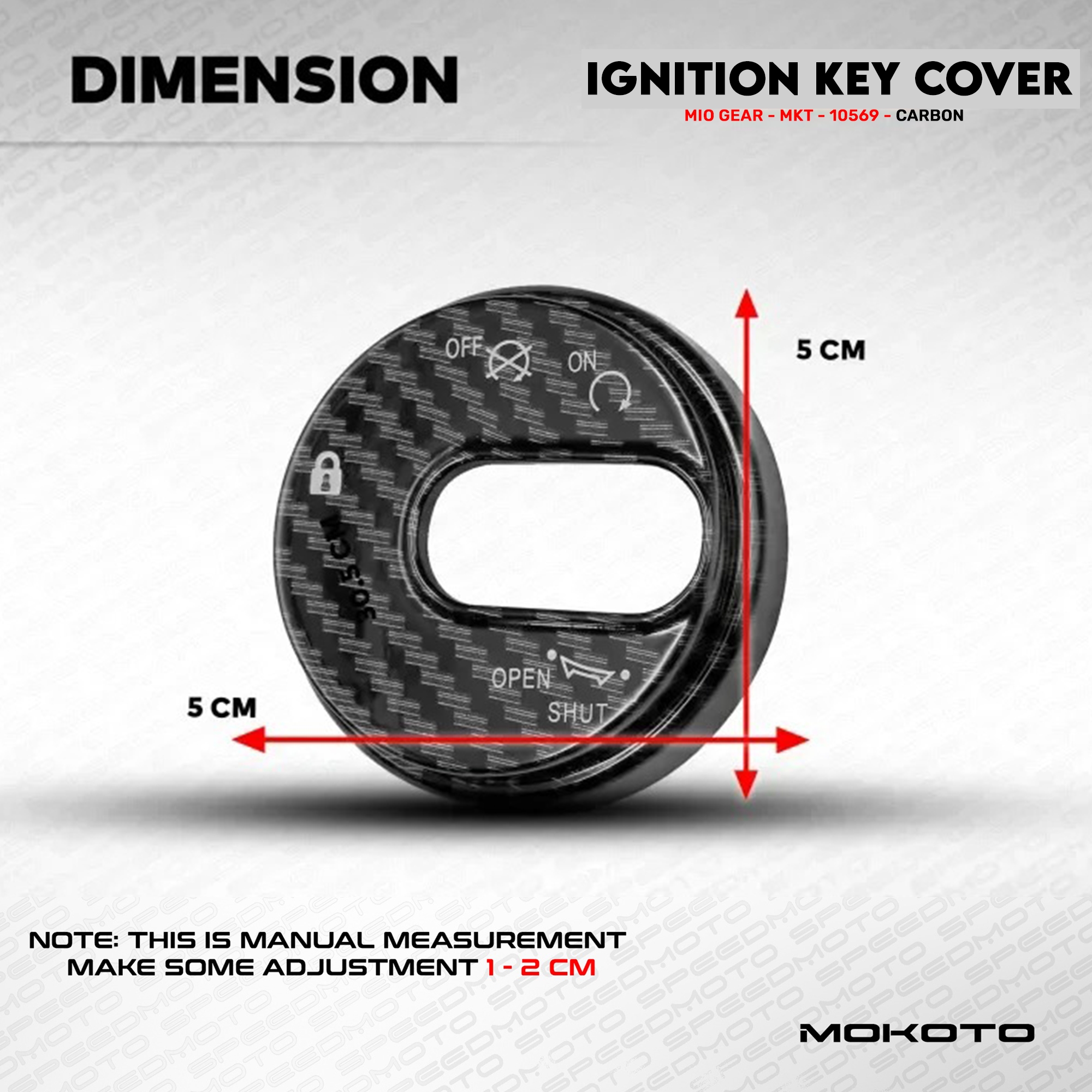 MOKOTO MIO GEAR 125 IGNITION KEY COVER GARNISH IGNITION LOCK PROTECTION ...