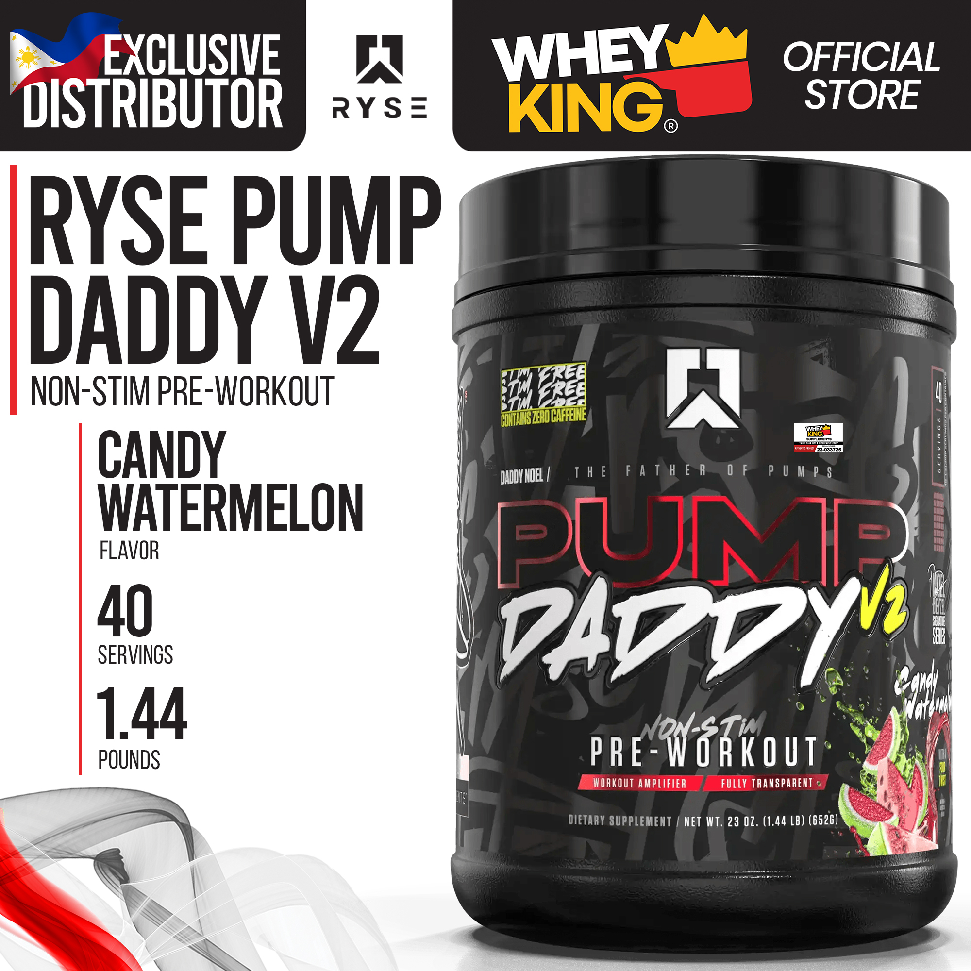 RYSE PUMP DADDY V2 NON-STIM Pre - Workout | Shopee Philippines