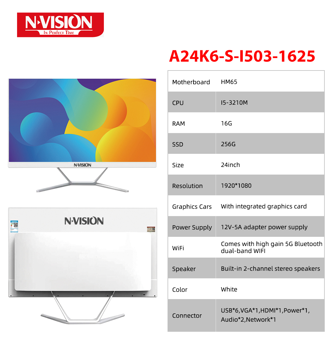 Nvision 24" All in One PC Computer With 16GB RAM I 512GB SSD Full Set ...