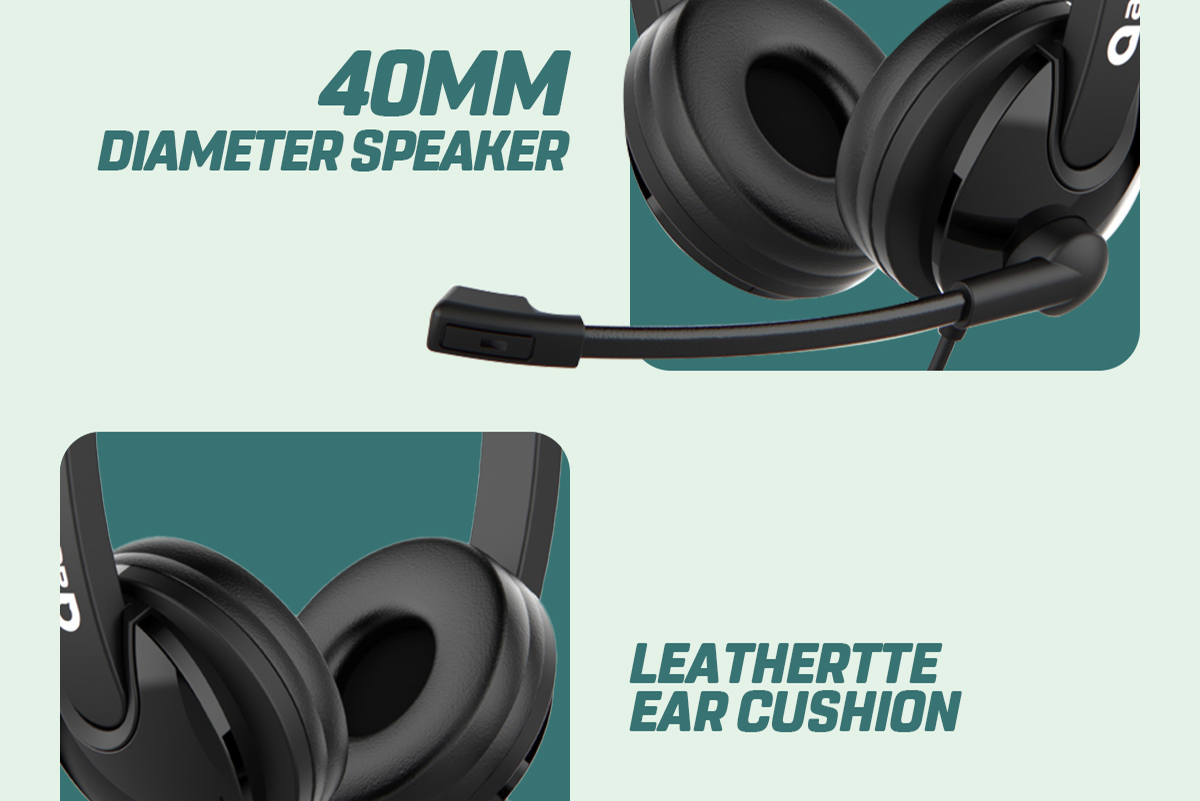 Accutone UB101 Stereo USB Headset - Spoyl Store | Shopee Philippines