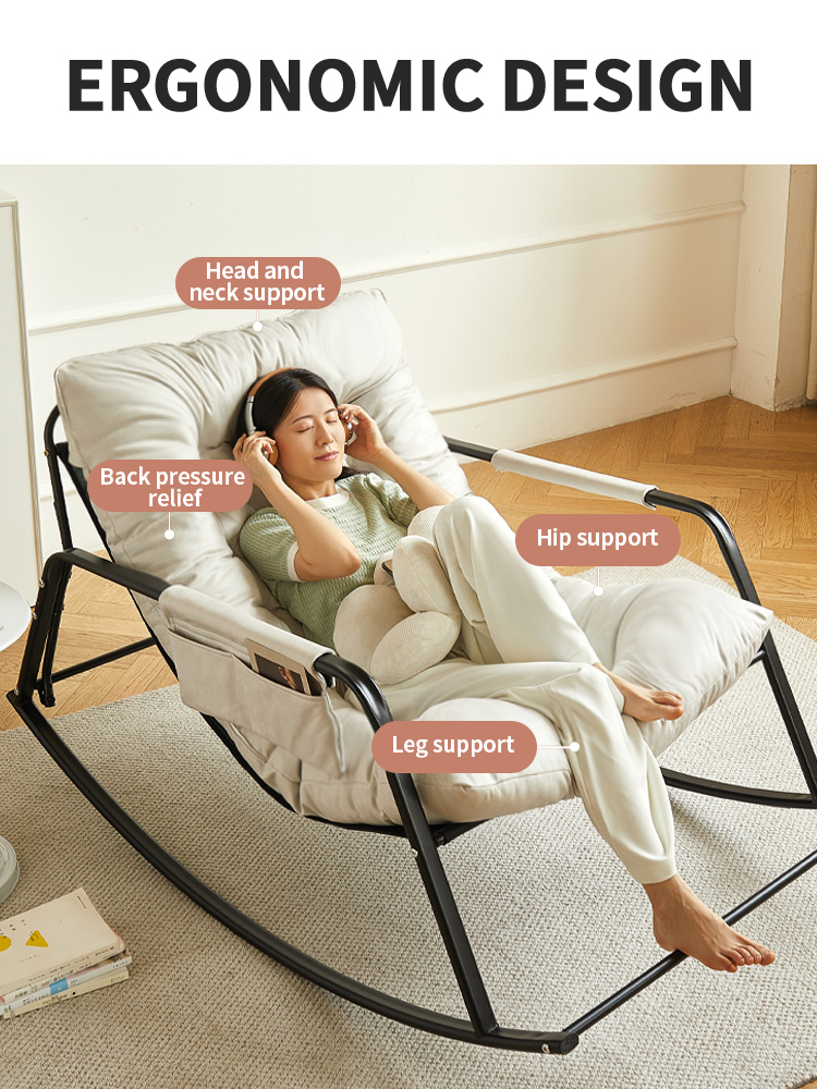 Double Rocking Chair For Adult Recliner Sofa Lazy Chair Home Reclining ...