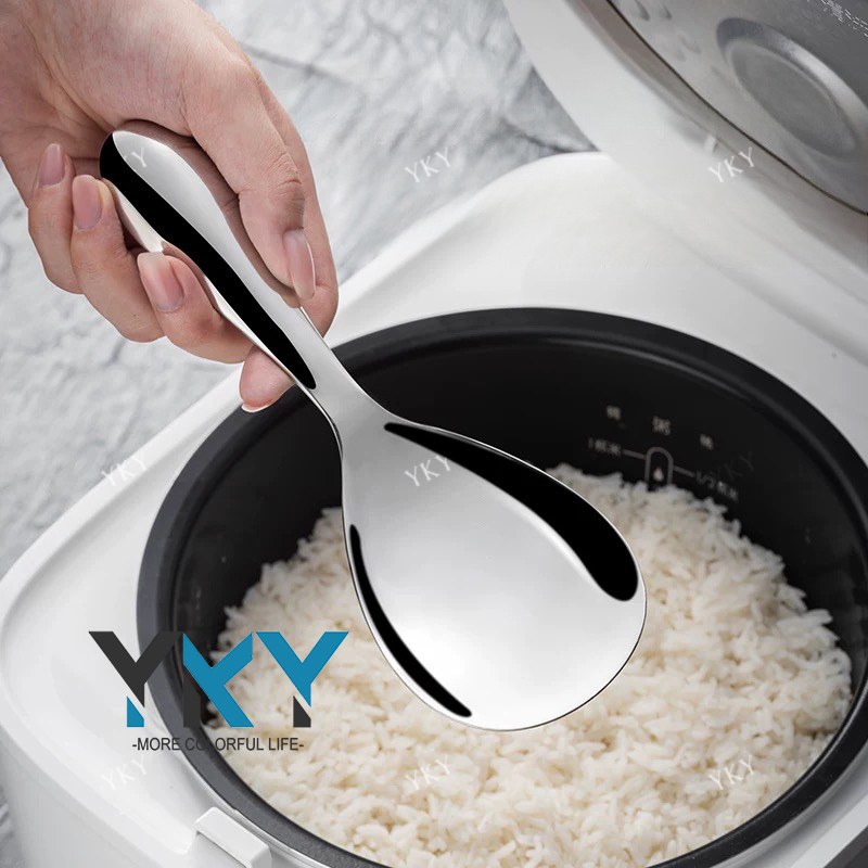 Stainless Rice Spoon Large Spoon Non-stick Rice Scoop Serving Spoon ...