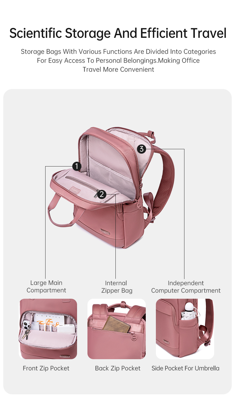Chantria CB00762 Nylon Light Weight College Bag 14'' Inch Laptop ...