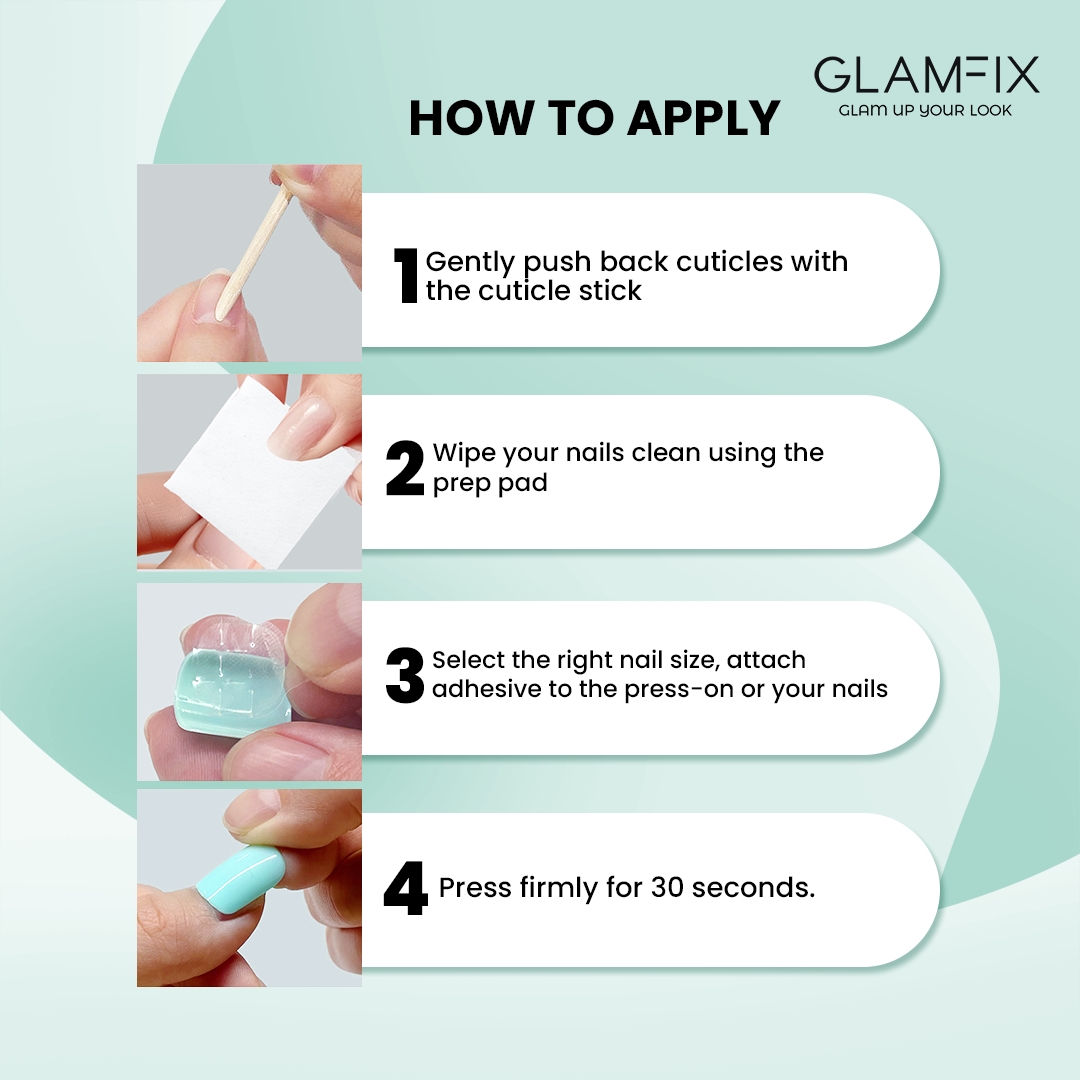 LIMITED EDITION | Glamfix Insta Press-On Nail Kit Holiday 01 | Shopee ...