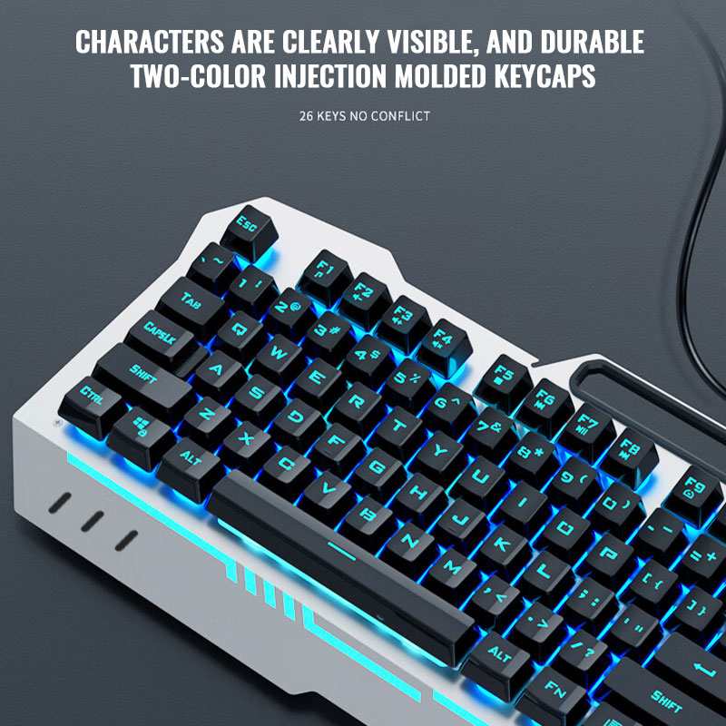 Zeus K-55 RGB Gaming Keyboard 104 Keys Backlight Wired Mechanical ...