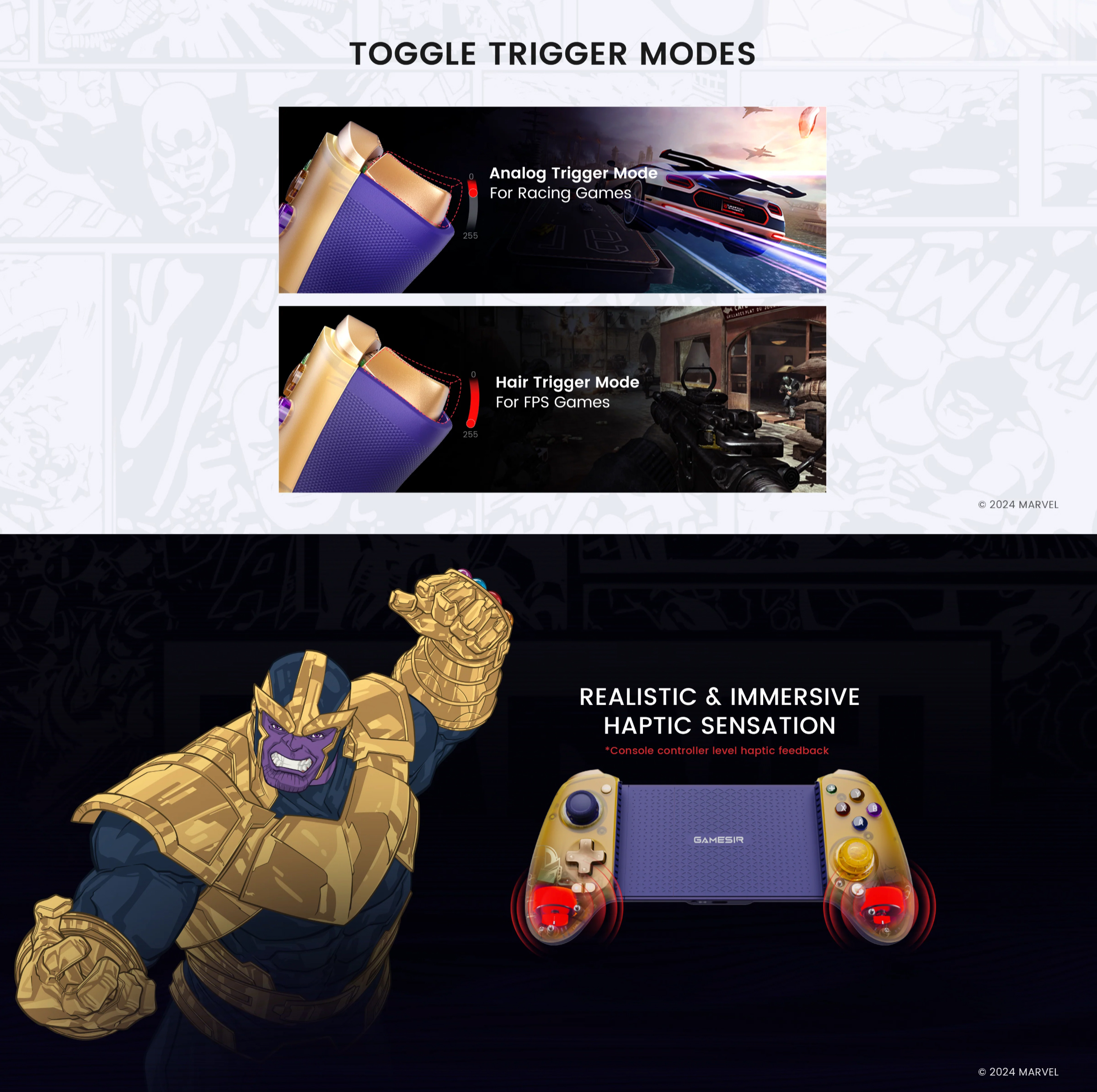 GameSir G8+ Galileo Wireless Mobile Gaming Controller (Thanos Edition) | Shopee Philippines