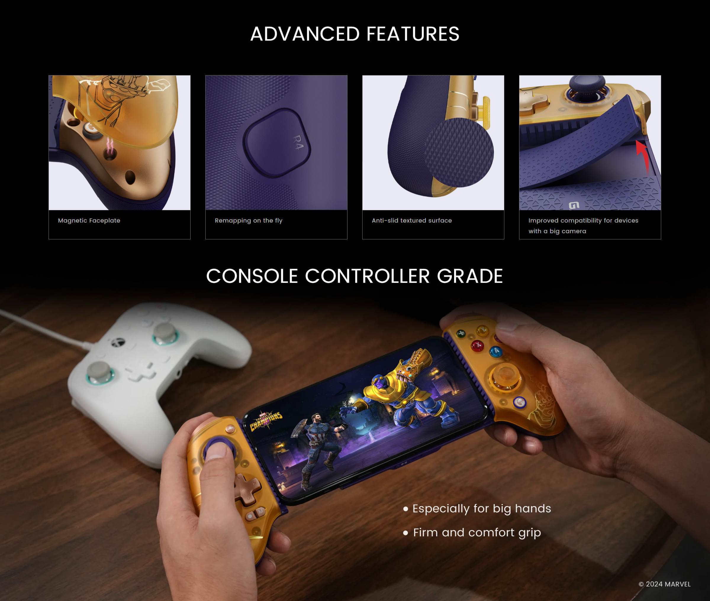 GameSir G8+ Galileo Wireless Mobile Gaming Controller (Thanos Edition) | Shopee Philippines